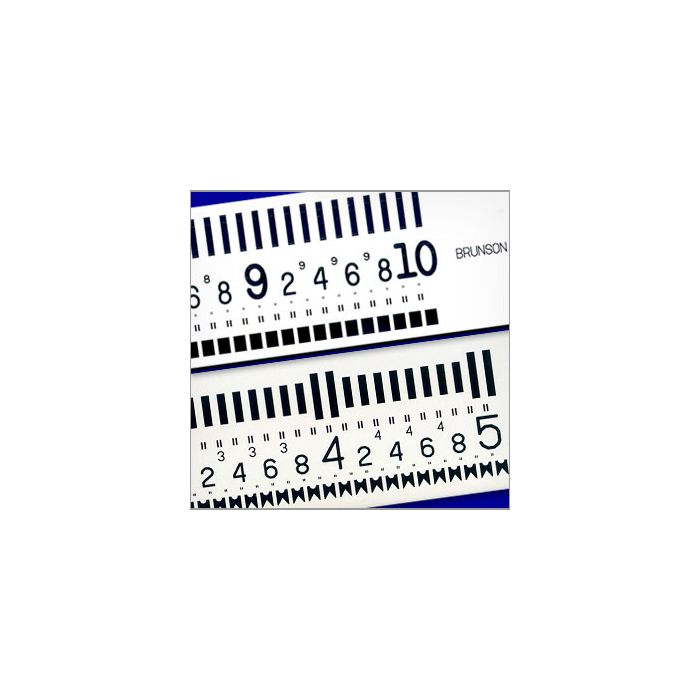 Brunson 6000 Series Wyteface English Unit Optical Tooling Scale 5″, 10 ...